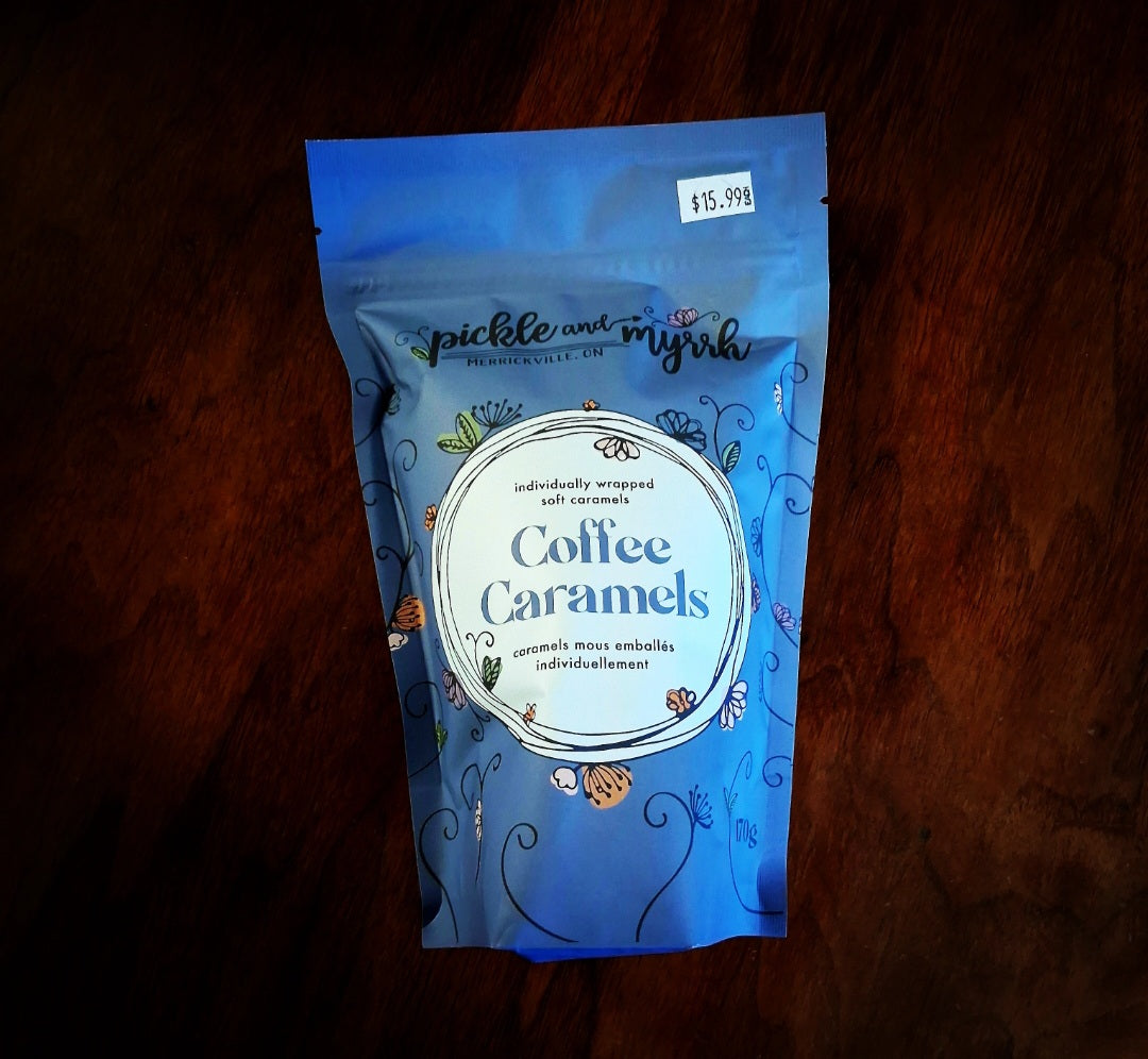 Pickle & Myrrh Coffee Caramels - Made in Merrickville, ON – Antiques, Treasures & Treats